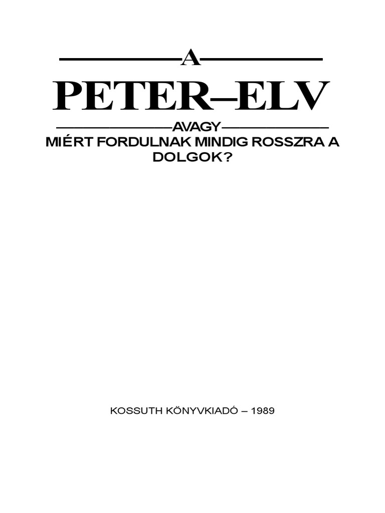 Peter-Hull A Peter-Elv | PDF