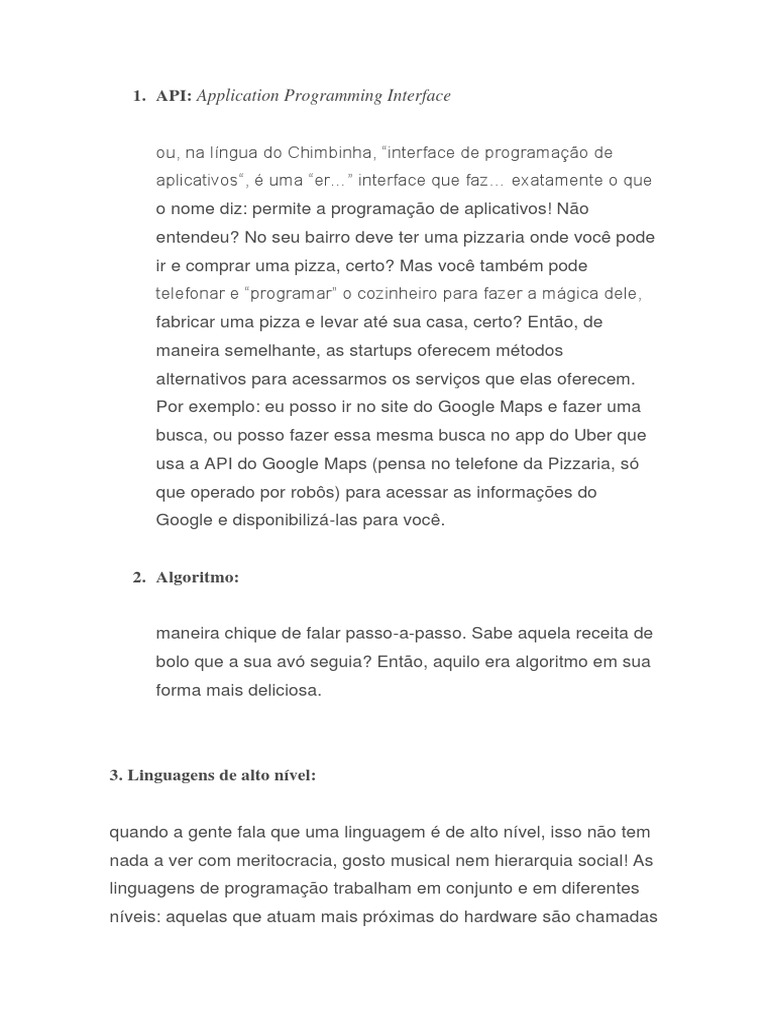 Dicionario Programação Pdf Aplicativo Para Celular Linguagem De