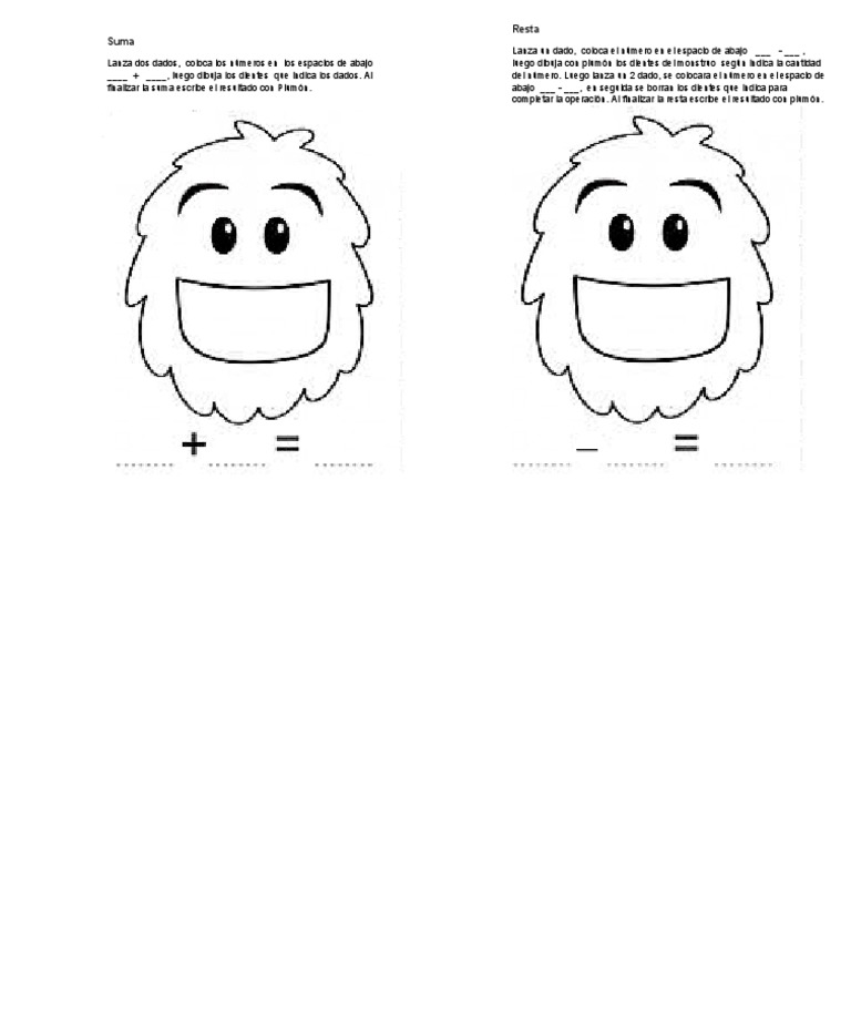 Plastificar Sumas y Restas | PDF