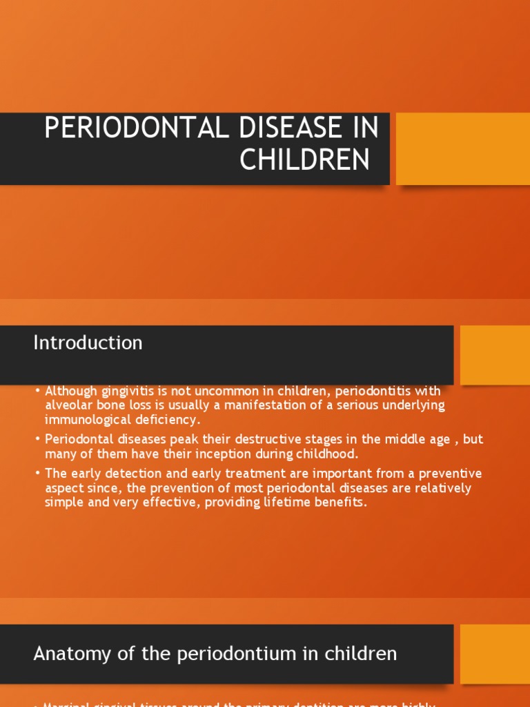 Understanding Periodontal Diseases in Children: A Comprehensive Review ...