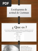 Escala de Guttman | PDF | Metodología de encuesta | Cuestionario