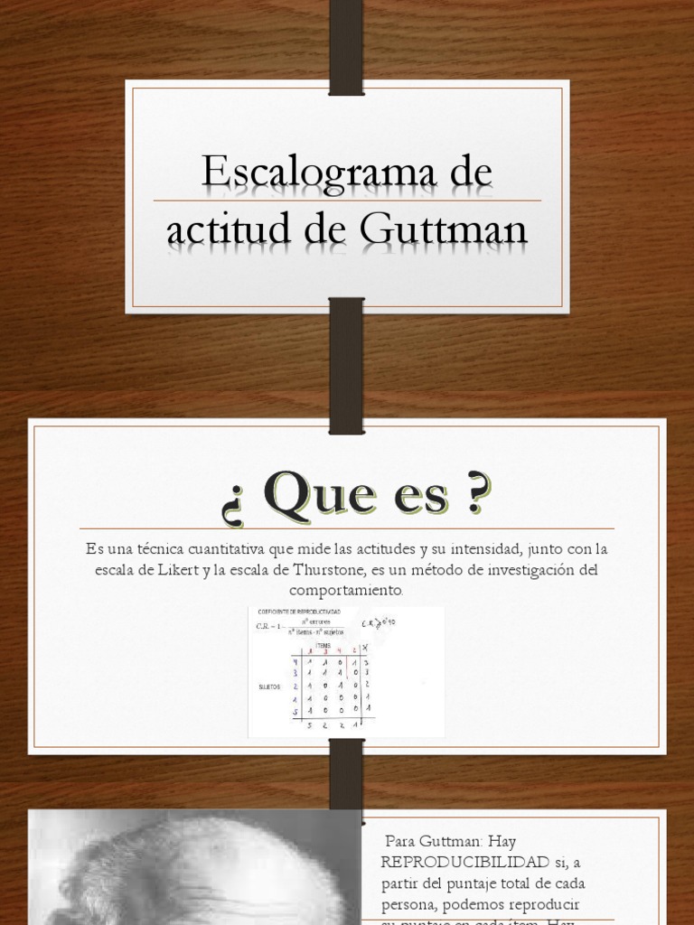 Escalograma de Actitud de Guttman | PDF | Escala Likert | Sicología