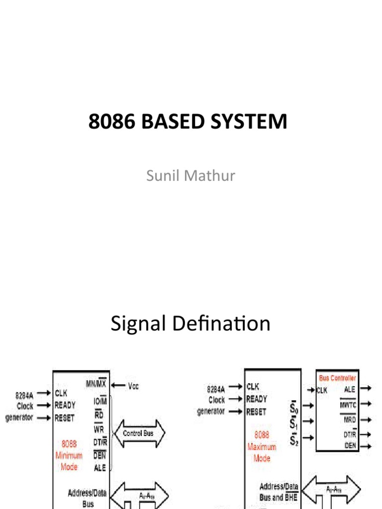 8086 Based System | PDF | Computers | Technology & Engineering