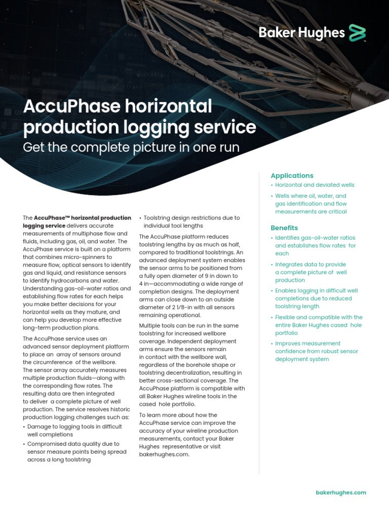 AccuPhase Horizontal Production Logging | PDF | Flow Measurement | Sensor