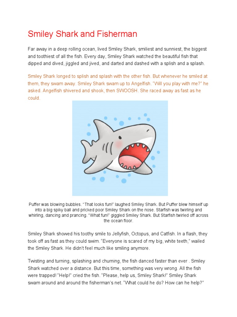 Smiley Shark and Fisherman | PDF