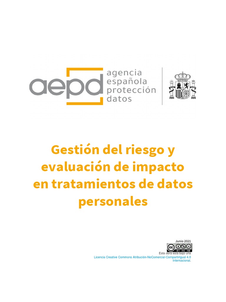 Guía de Gestión de Riesgos y EIPD 2021 AEPD | PDF | Privacidad de la ...