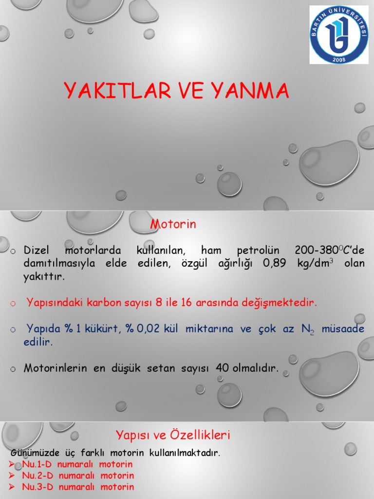 Yakitlar Ve Yanma | PDF