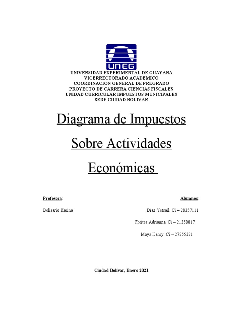 Tema 5. Diagrama de Impuesto Sobre Actividades Economicas | PDF | Impuestos | Finanzas del gobierno