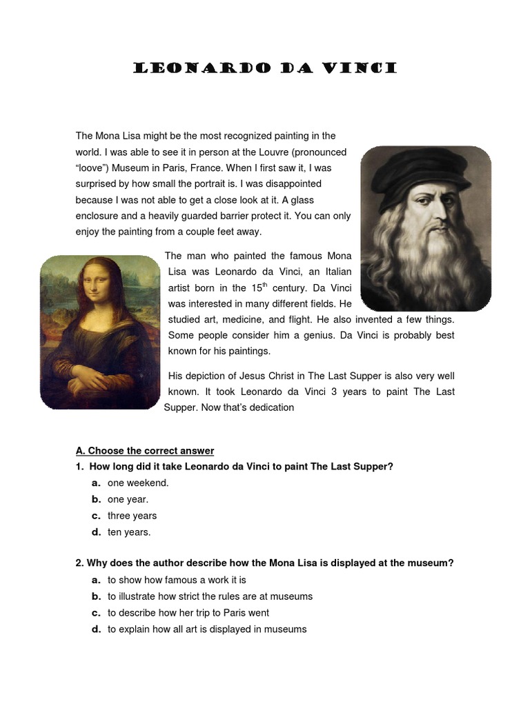 Leonardo da Vinci: Art and Genius | PDF | Leonardo Da Vinci | Plastic Arts