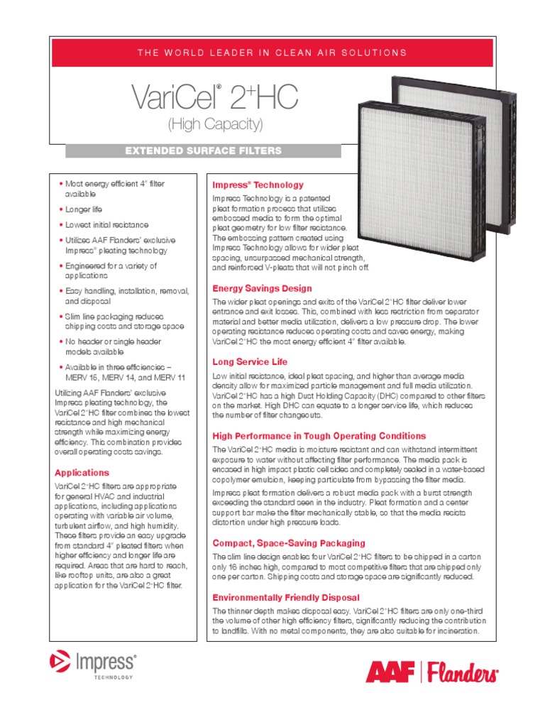 VariCel 2HCProdMarkShtAFP1243C New | PDF | Building Engineering ...