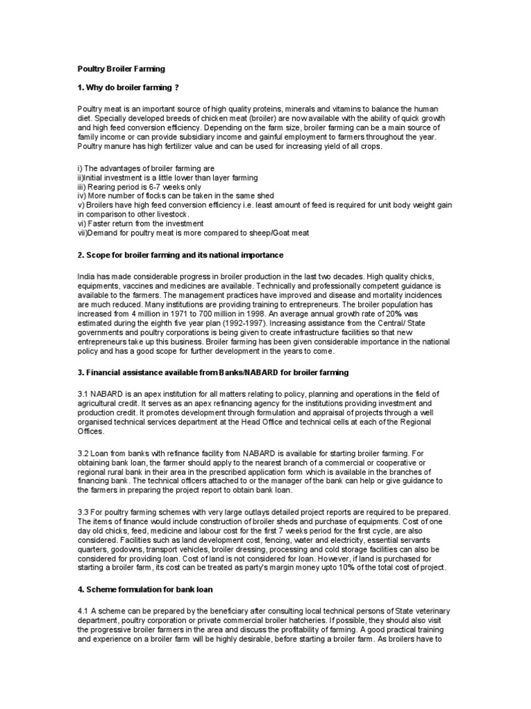 Poultry Broiler Farming Pdf Poultry Farming Broiler