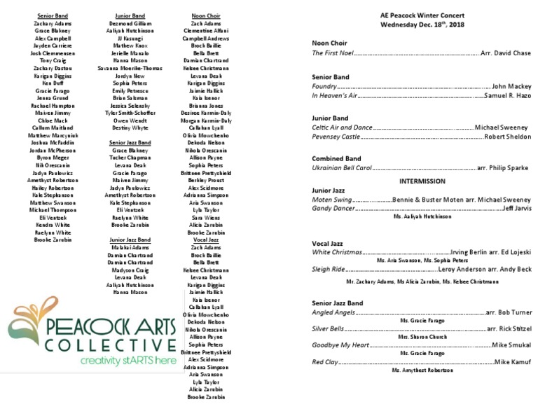 2019 Concert Program | PDF