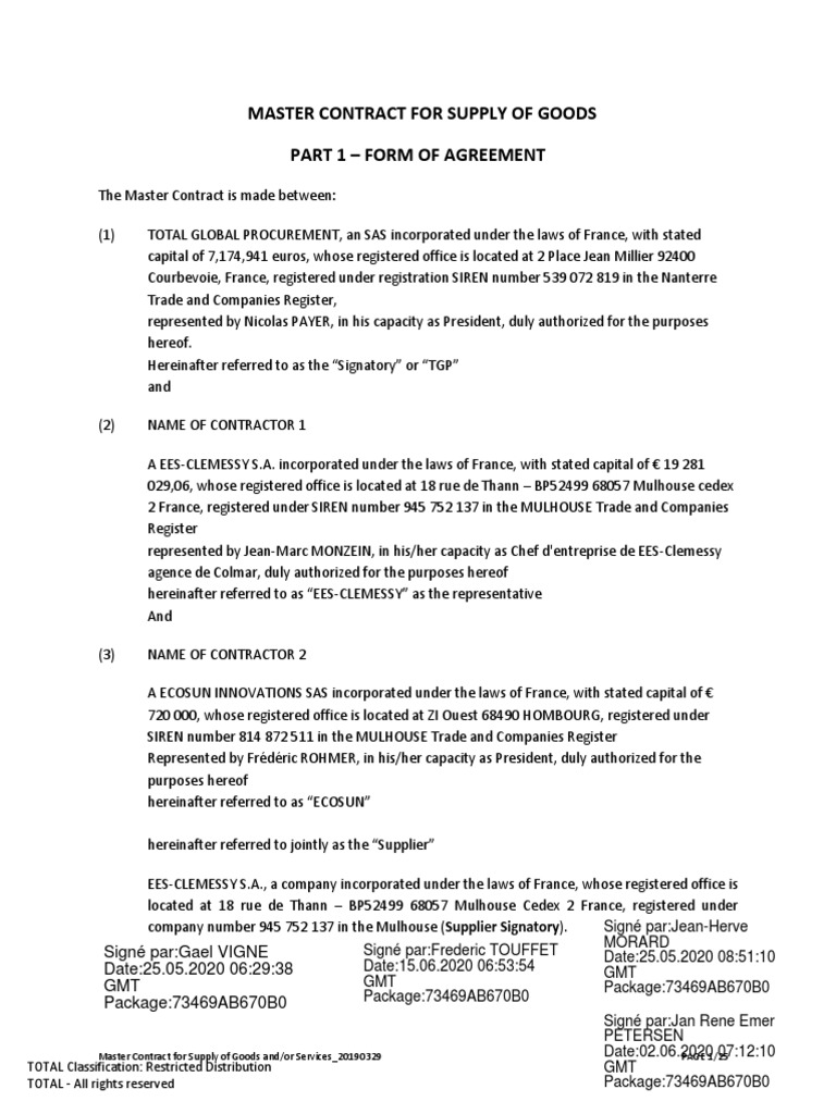 Hybrid Box - ECOSUN - Master - Contract - For - Supply - of - Goods ...