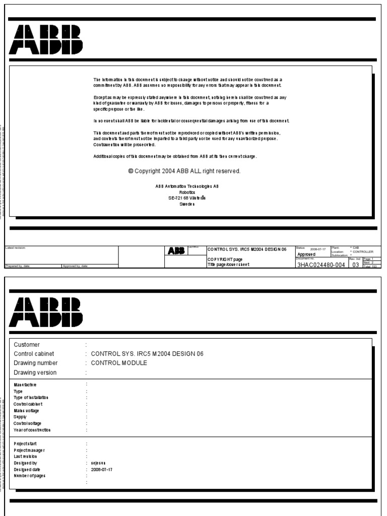 3hac024480-004 (Esquemas Irc5) | PDF | Computer Engineering | Computing