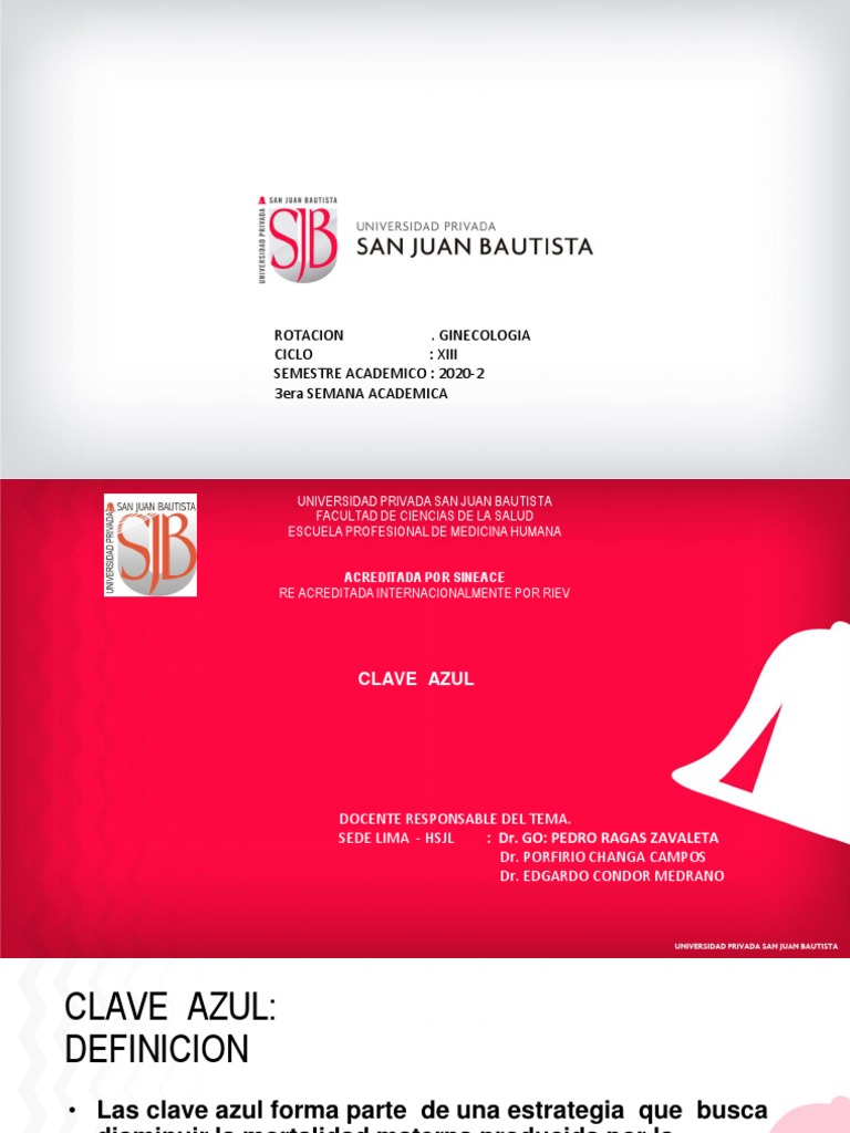 9 PPT Clave Azul | PDF | Muerte materna | Maternidad