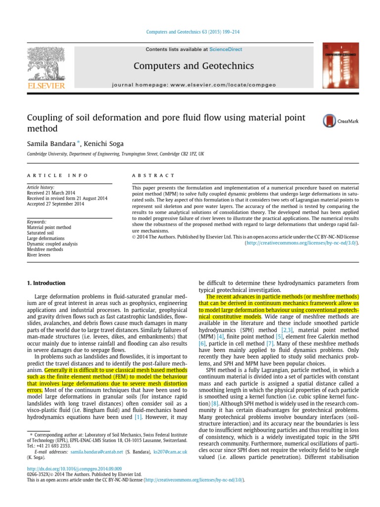 2015 - MPM - Bandara&Soga - Coupling of Soil Deformation and Pore Fluid ...