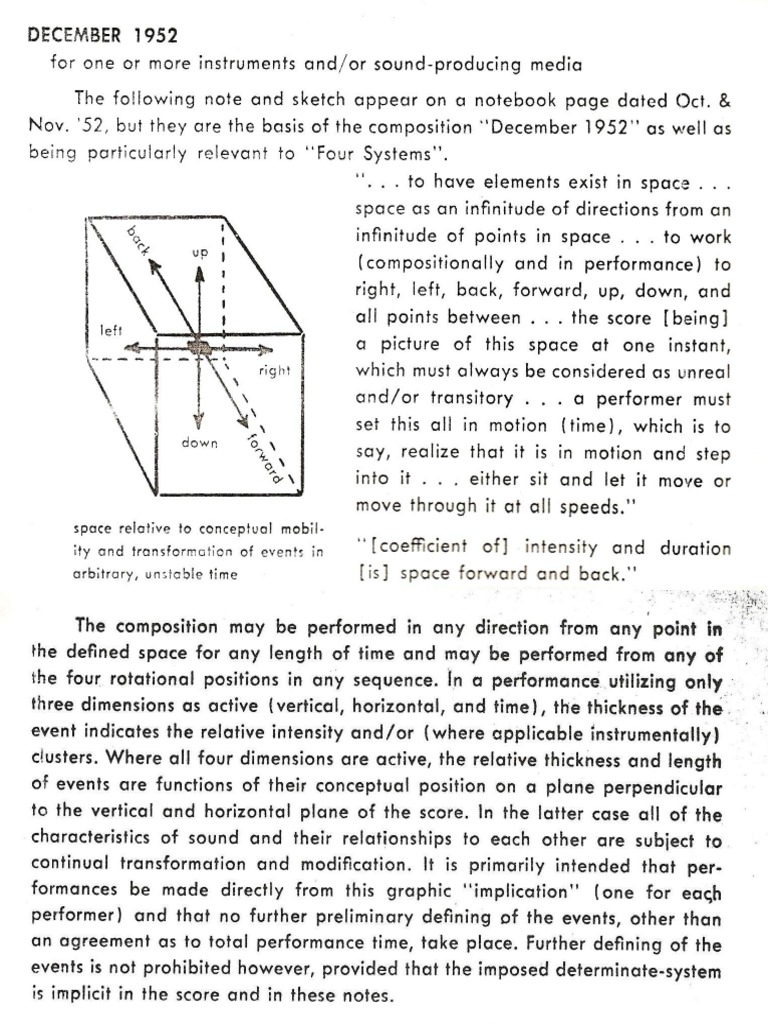 Earle Brown - December 52 | PDF