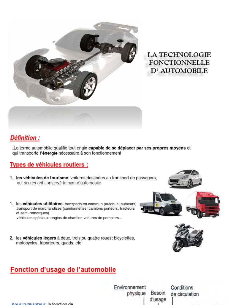 Gen Technique Automobile | PDF | Voitures | Transmission (Mécanique)