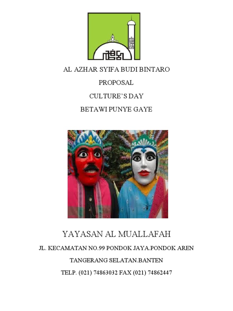 Proposal Culture's Day Betawi 2013 | PDF