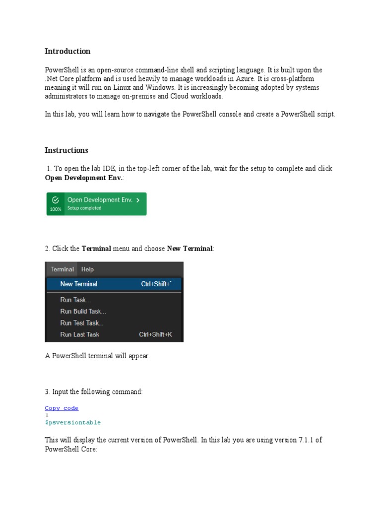 Getting Started With PowerShell | PDF | Command Line Interface | Operating System Technology