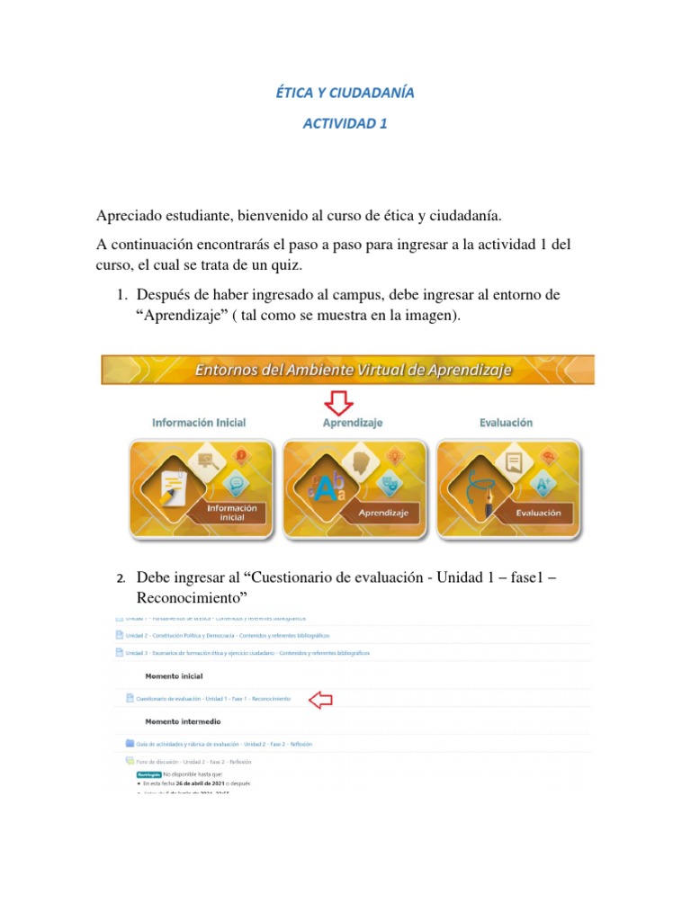 Paso A Paso Ingreso Quiz | PDF