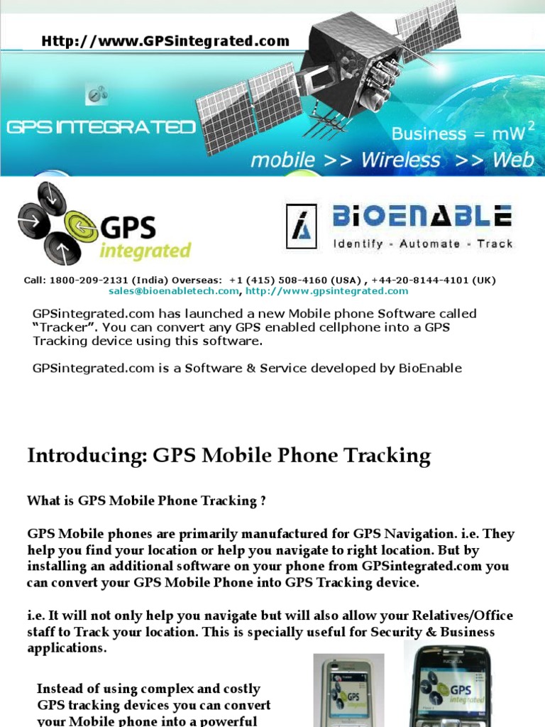 "Tracker". You Can Convert Any GPS Enabled Cellphone Into A GPS ...