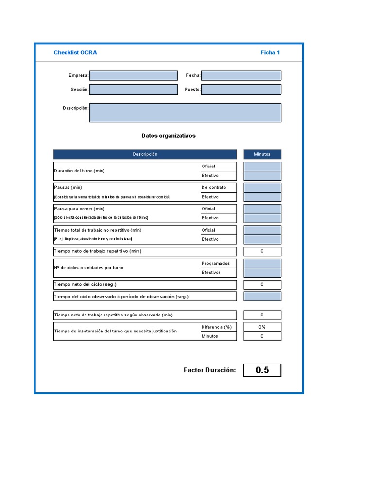 Ocra Check | PDF | Mano | Codo