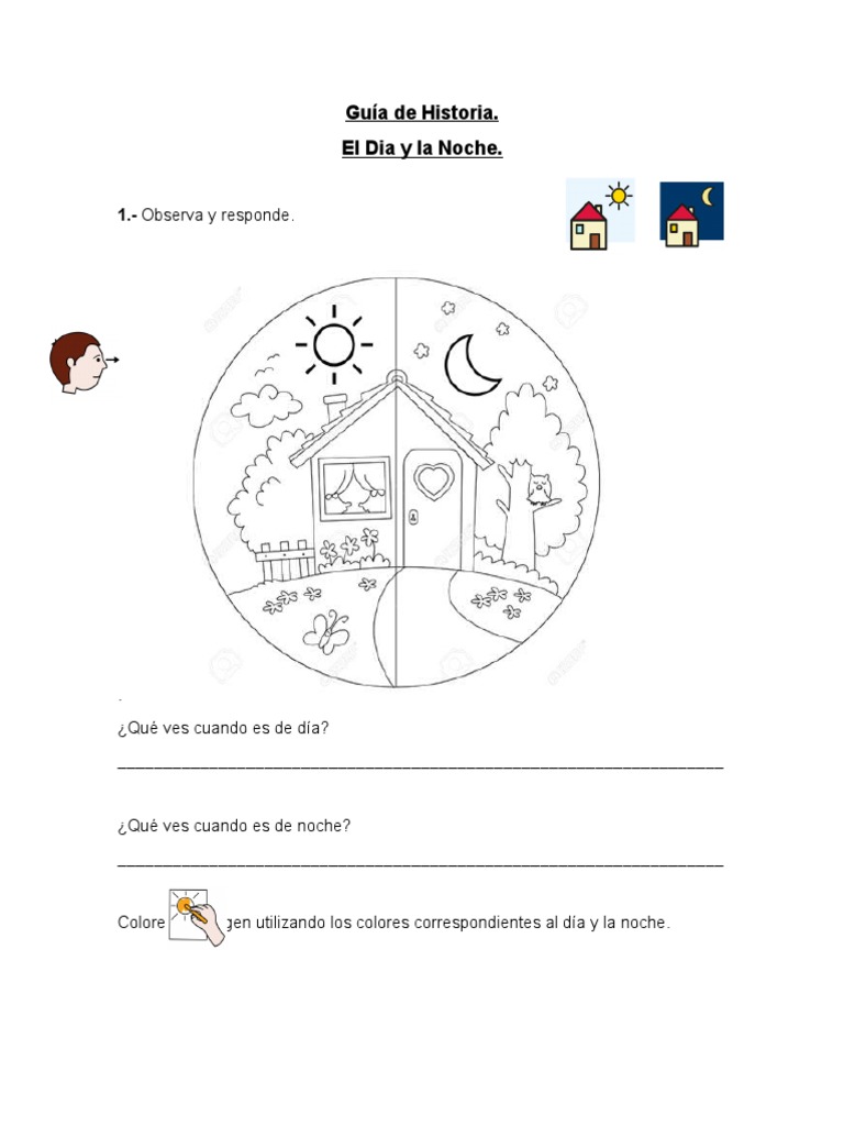 Actividades del Día y la Noche para Niños | PDF | Hogar, jardinería y ...