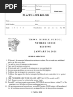 UIL Math Practice Test | PDF | Geometry | Teaching Mathematics