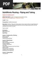SolidWorks Routing Piping and Tubing | PDF | Pipe (Fluid Conveyance ...