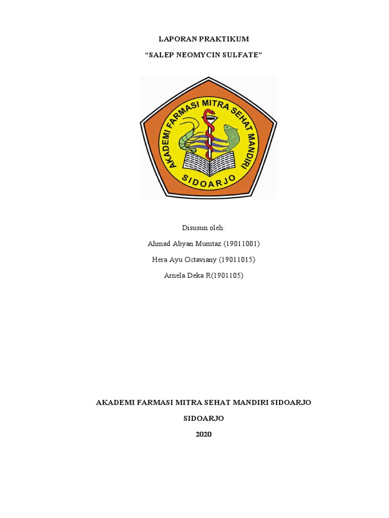 Pembuatan Salep Neomycin Sulfate Steril | PDF