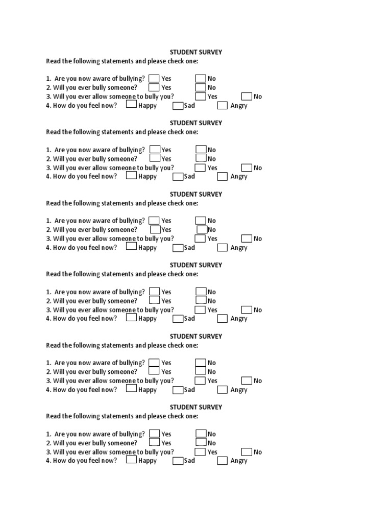 Student Survey | PDF | Lifestyle