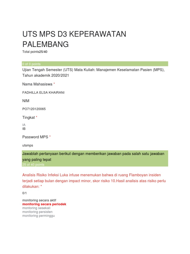 Uts MPS D3 Keperawatan | PDF