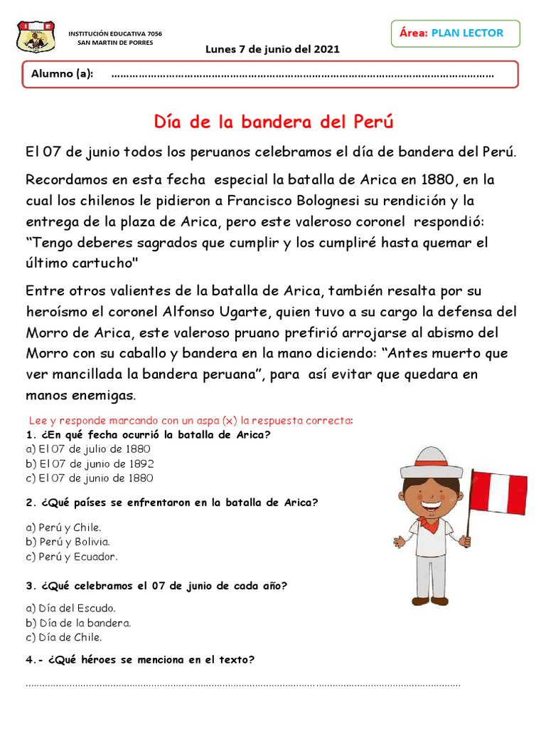 Día de la Bandera y Batalla de Arica | PDF