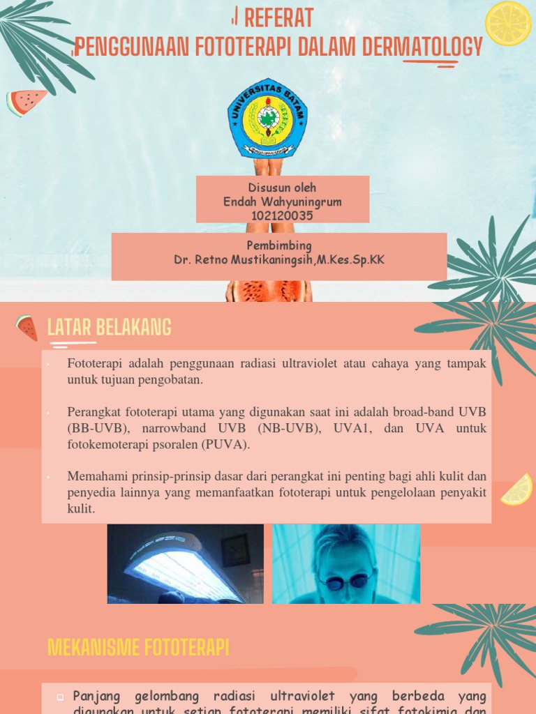Penggunaan Fototerapi Dalam Dermatology | PDF
