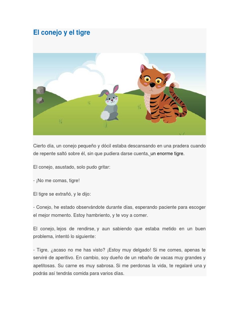 El Conejo Y El Tigre Pdf