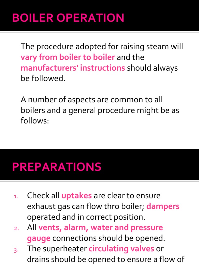 Boiler Operation and Steam Raising Guide | PDF | Boiler | Energy Technology