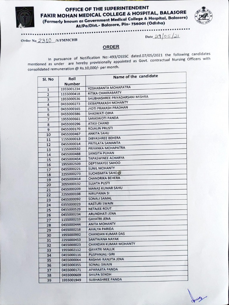 Provisional Appointment Order | PDF