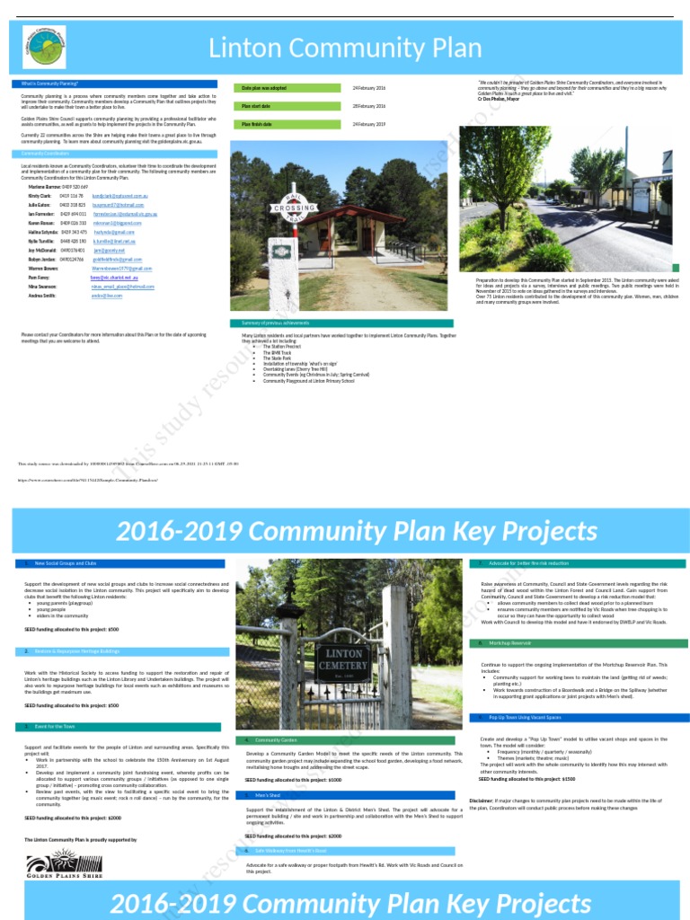 Linton Community Development Plan | PDF