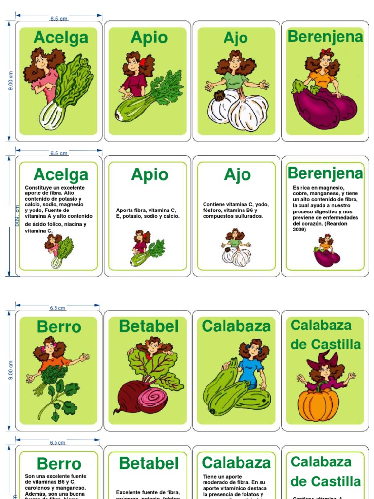 17 Memorama-Verduras-2 | PDF | Coliflor | Vitamina