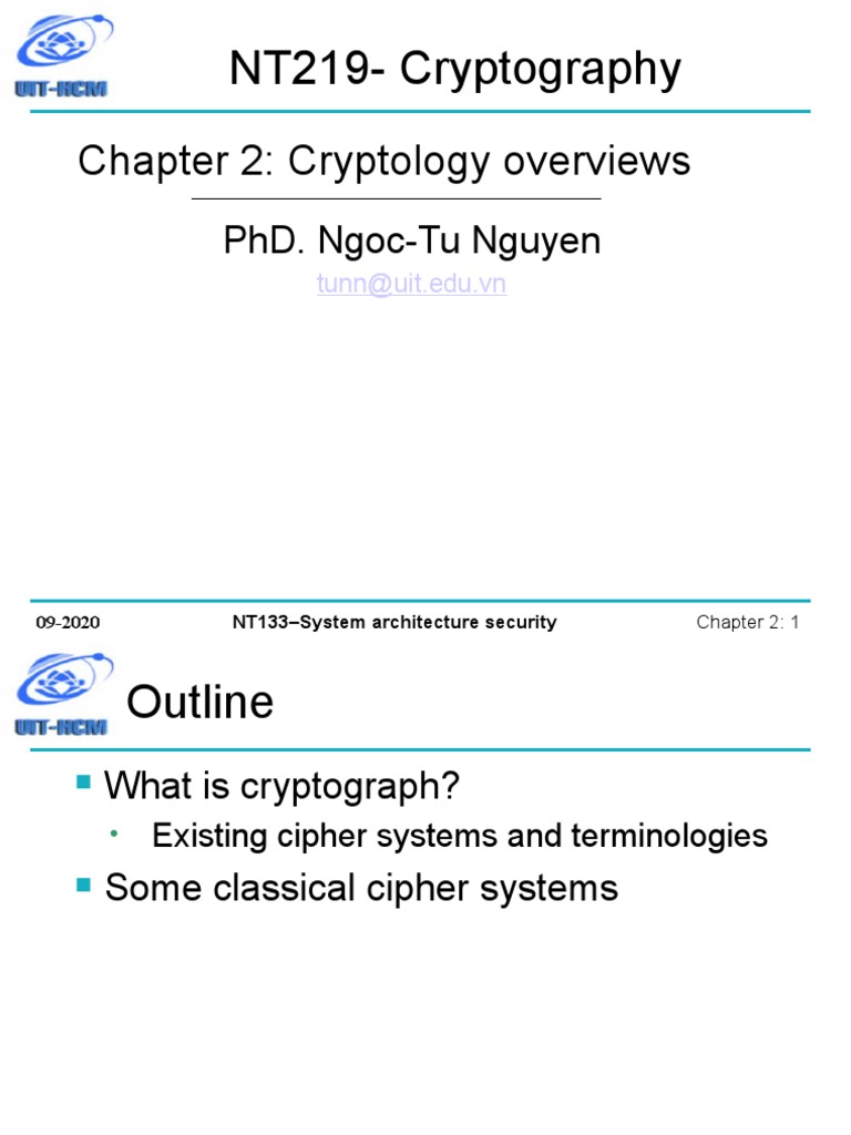 Week02 - ATCL - Cryptography Overview | PDF | Cryptography | Cryptanalysis
