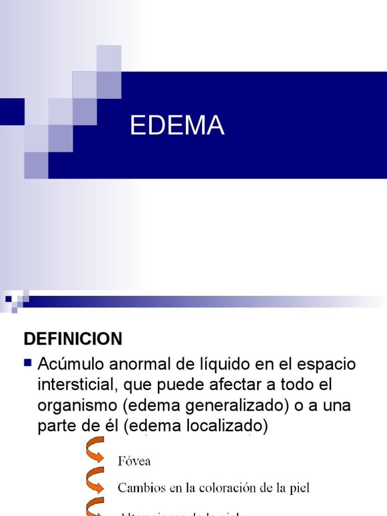 Edema | PDF | Edema | Especialidades Medicas