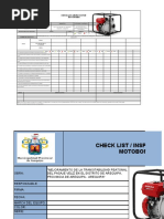 Check List Motobomba | PDF