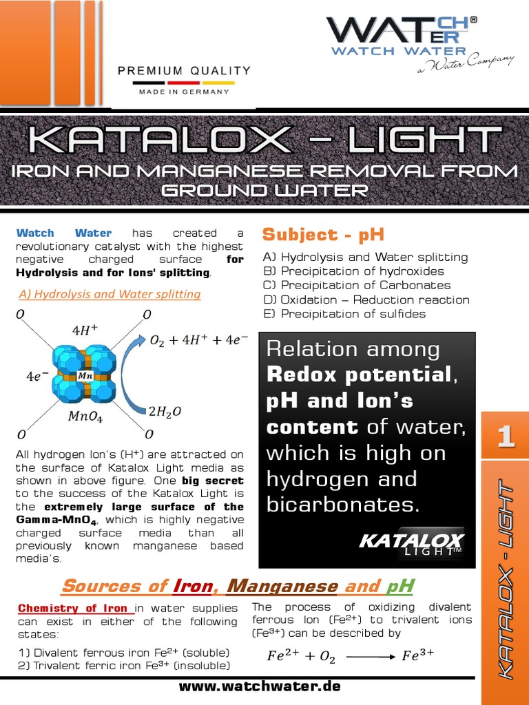 Katalox Light and High PH | PDF | Iron | Carbonate