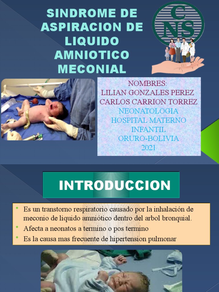 Síndrome de Aspiración de Meconio en Neonatos | PDF | Pulmón | Fisiología