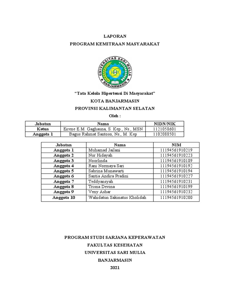 LPJ PKM Kel 5 KMB 1 | PDF