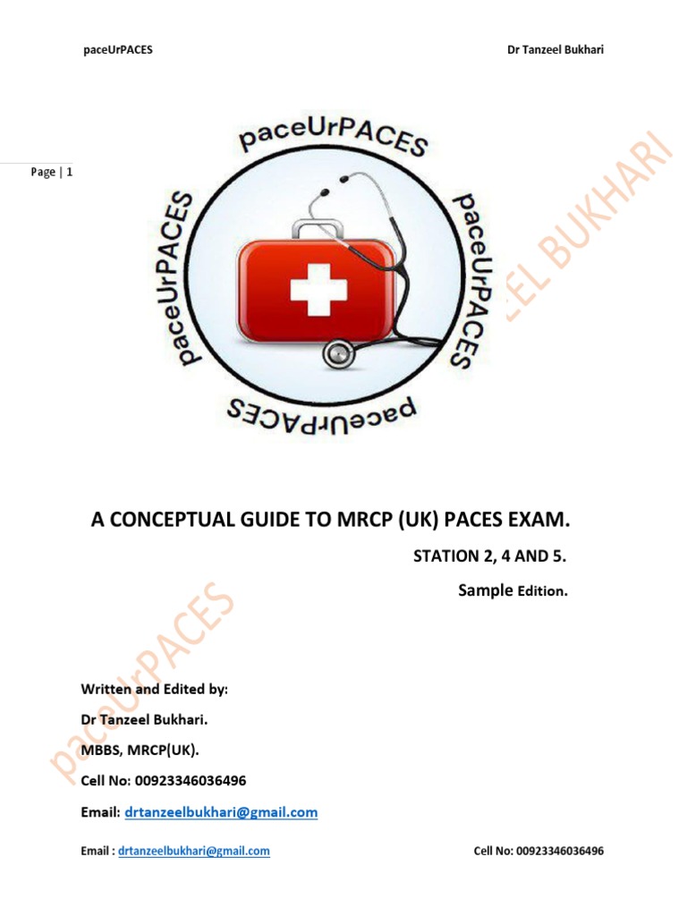A Conceptual Guide To MRCP (Uk) Paces Exam.: Station 2, 4 and 5. Sample ...