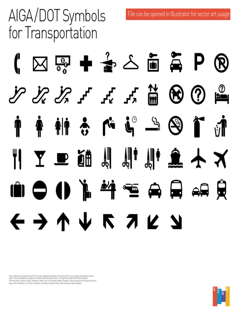 14 Segd Transportation Symbols Art | PDF