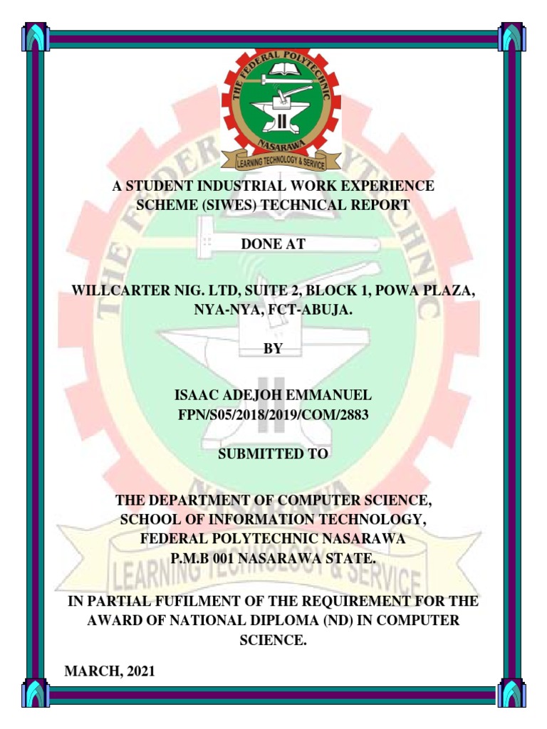 SIWES Report For Computer Science | PDF | Internet Protocols | Network ...