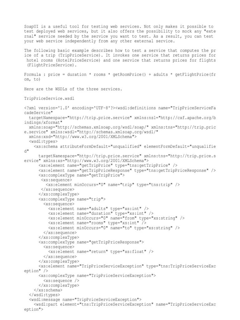 SOAP Web Service Testing With soapUI | PDF | Soap | Web Service